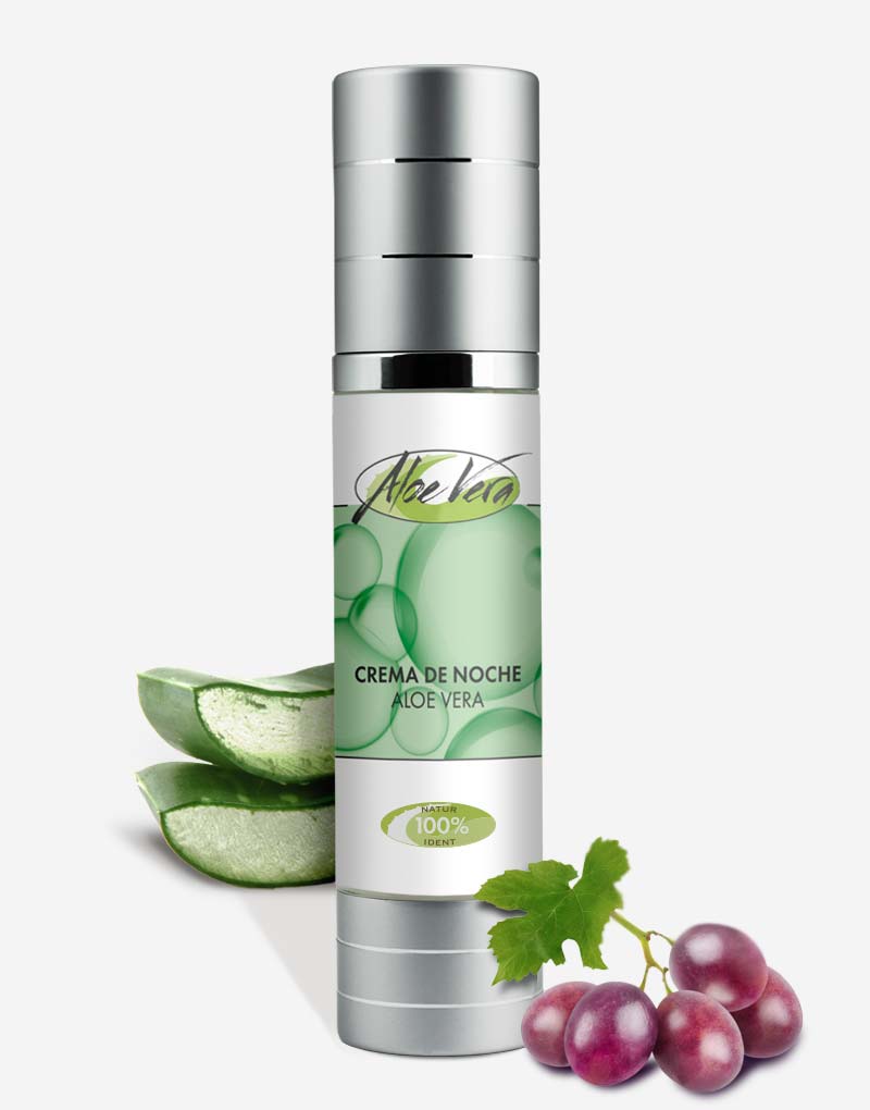 Bio Aloe vera Nachtcreme mit Avocadoöl & Traubenkernöl | ♥ BIODALOE